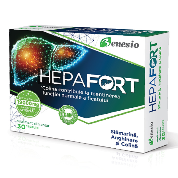 Hepafort, 30 capsule, Benesio - Detoxifiere ficat