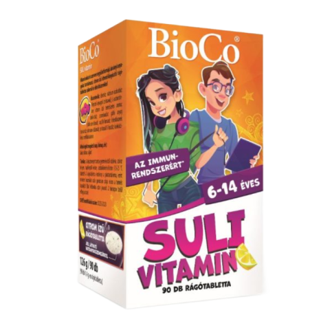 Vitamine pentru școlari, 90 tablete masticabile BioCo